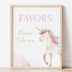 Editable Unicorn Birthday Party Signs Bundle, Magical Unicorn B'day ...