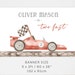Editable Car Party Banner, Red Race Car Party Wall Banner Sign, Two ...