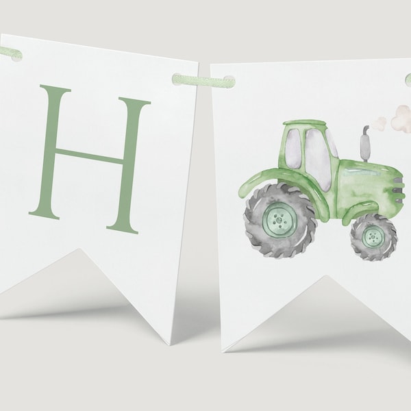 Tractor Banner - Etsy