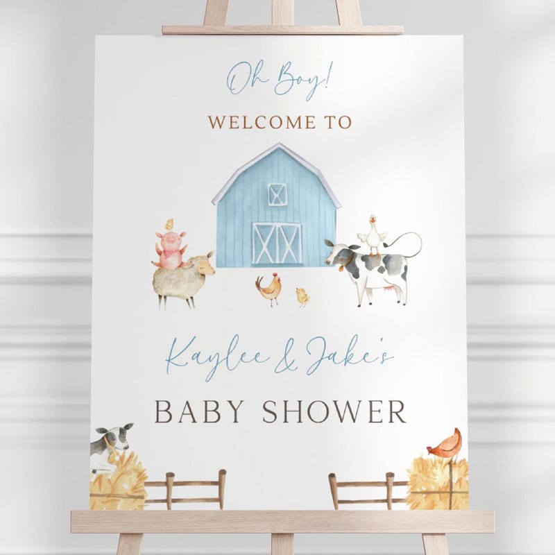 Farm Baby Shower - Etsy