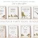 Dinosaur Dig Sign, Editable Template, Dino Dig Site Poster, Fossils ...