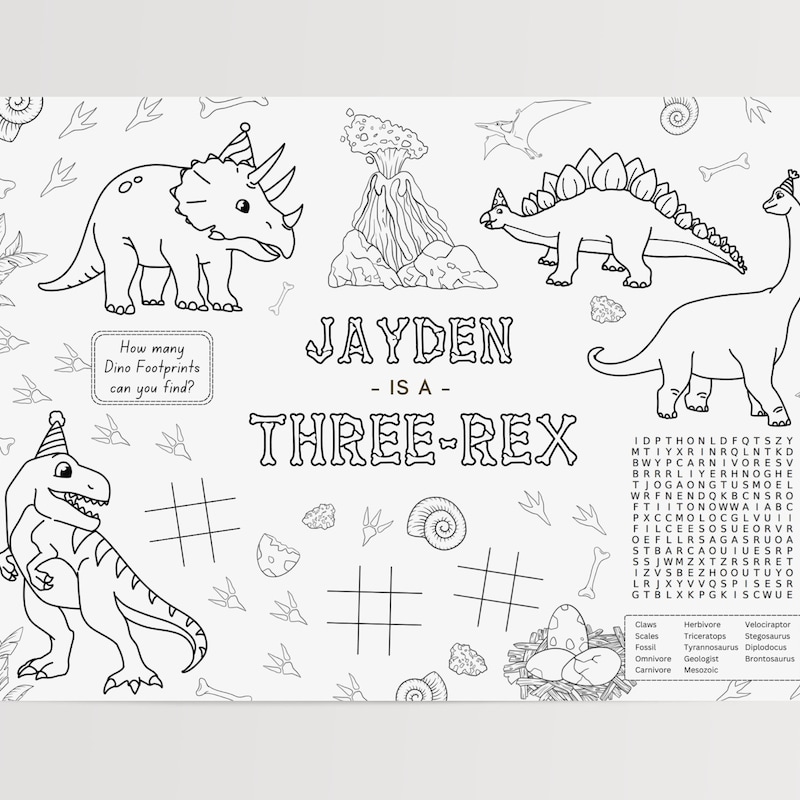 Dino Birthday Party - Etsy