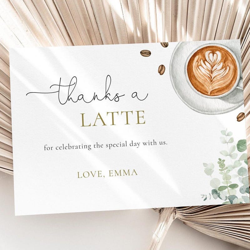 Coffee Thank You - Etsy