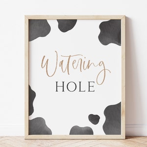 Cow Party Signs Bundle, Editable Template, Holy Cow Birthday Signs ...