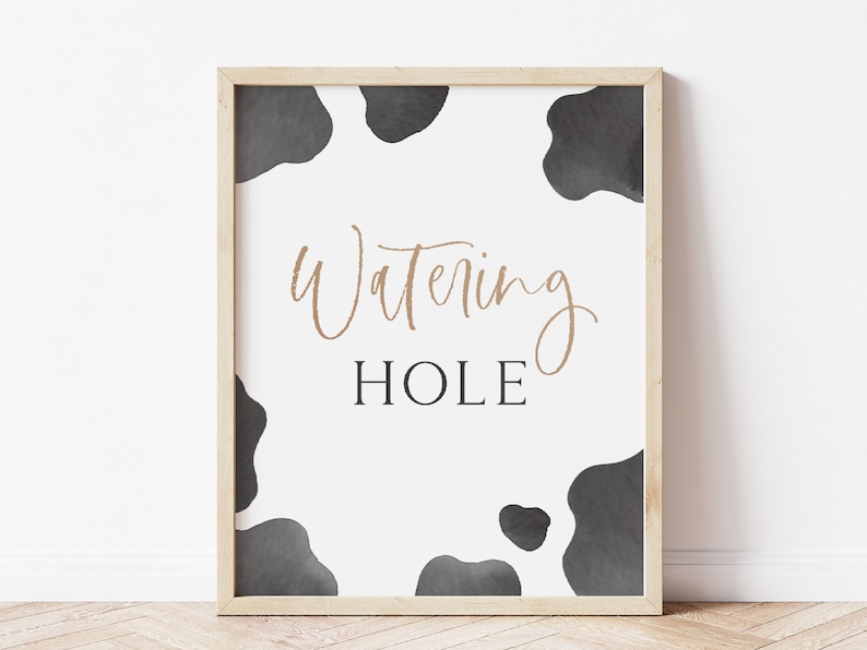 Cow Party Signs Bundle, Editable Template, Holy Cow Birthday Signs ...