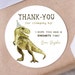 Dinosaur Thank You Card Template, Printable Thank You Card, Dinosaur ...