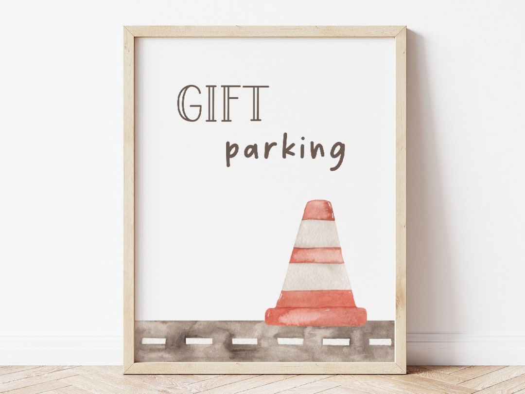 Racing Gift Parking Sign, Editable Template, Vintage Race Car Birthday ...