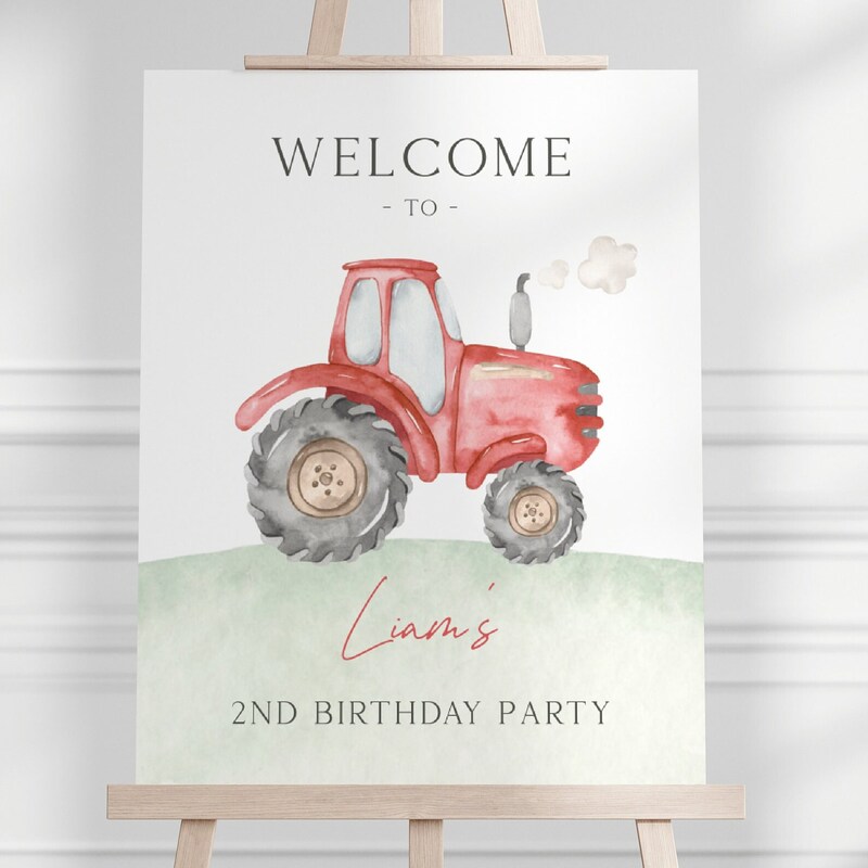 Red Tractor - Etsy