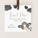 Cow Party Thank You Tag, Editable Template, Cow Party Favors Tag, Holy ...