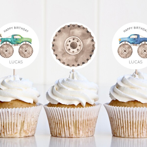 Truck Cupcake Topper - Etsy