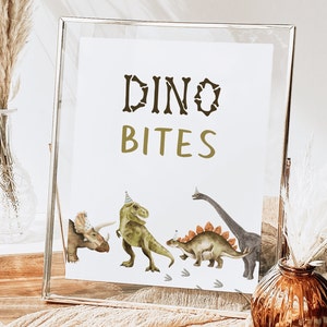 Dinosaur Party Signs Bundle, Editable Dino Birthday Signs Decor, Dino ...