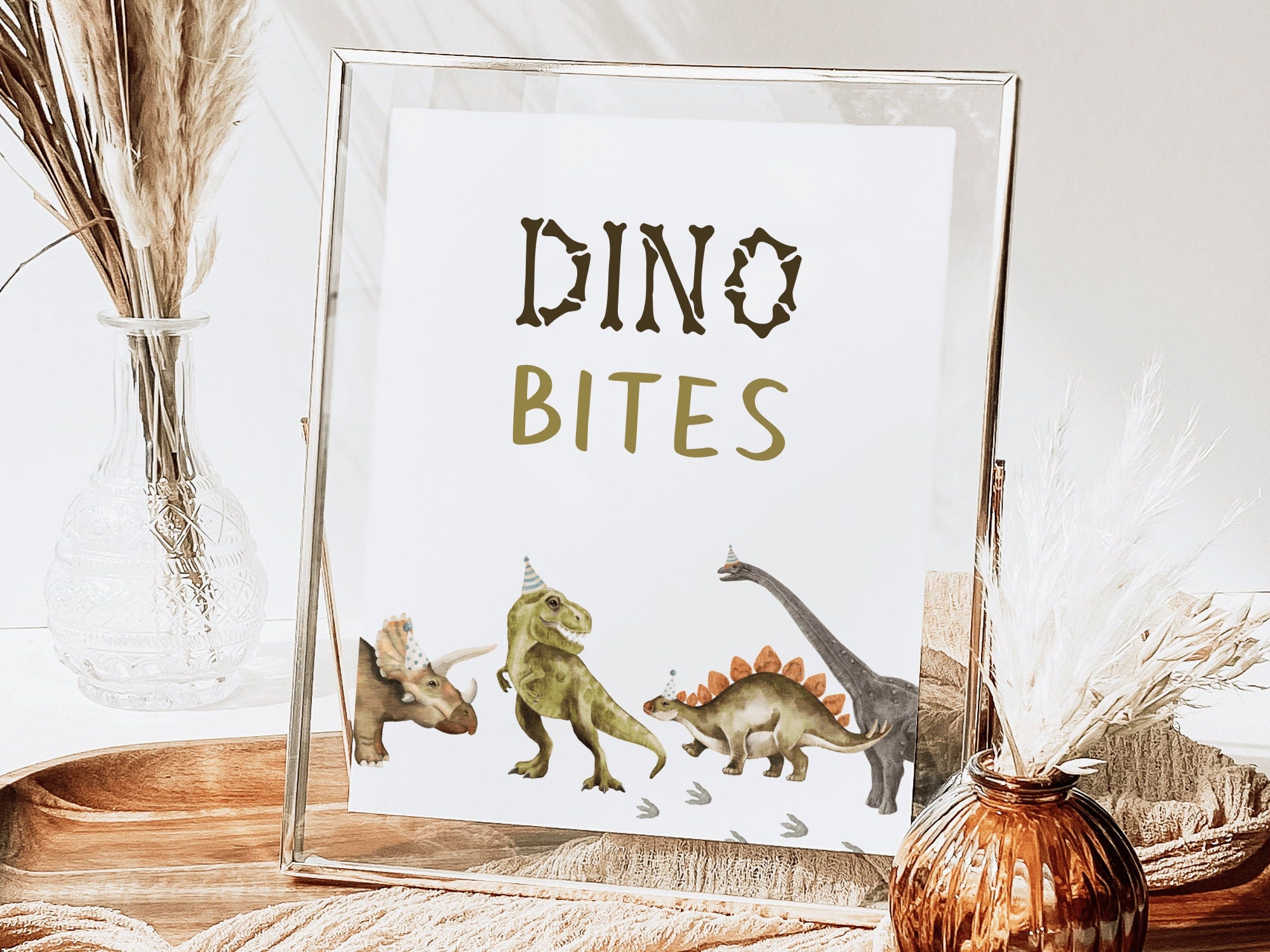 Dinosaur Party Signs Bundle, Editable Dino Birthday Signs Decor, Dino ...