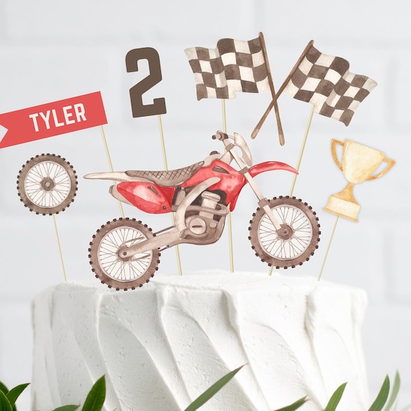 Motorcycle Cake Topper - Etsy