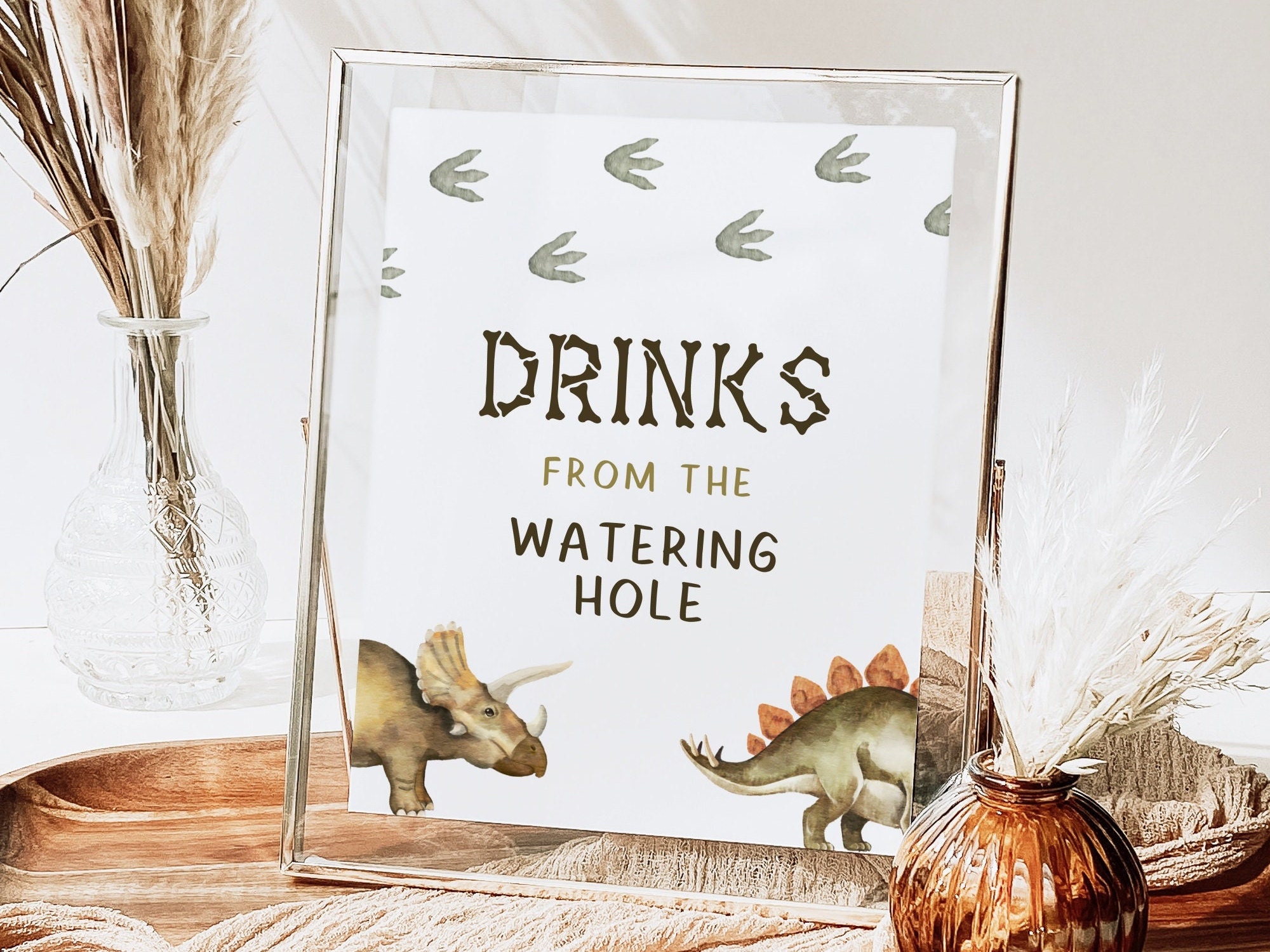 Dinosaur Party Signs Bundle, Editable Dino Birthday Signs Decor, Dino ...