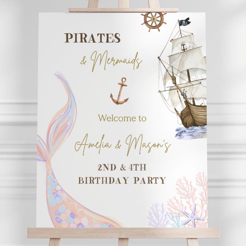 Pirate Mermaid Signs - Etsy