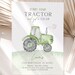 Editable Tractor Birthday Invitation Template, Any Age Green Tractor B ...