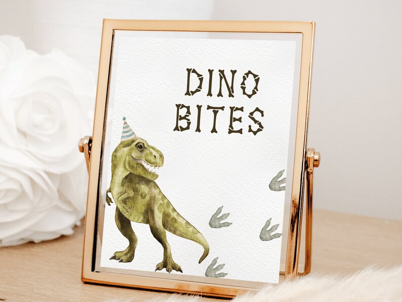Dinosaur Food Tents Editable Template Dinosaur Food Labels - Etsy