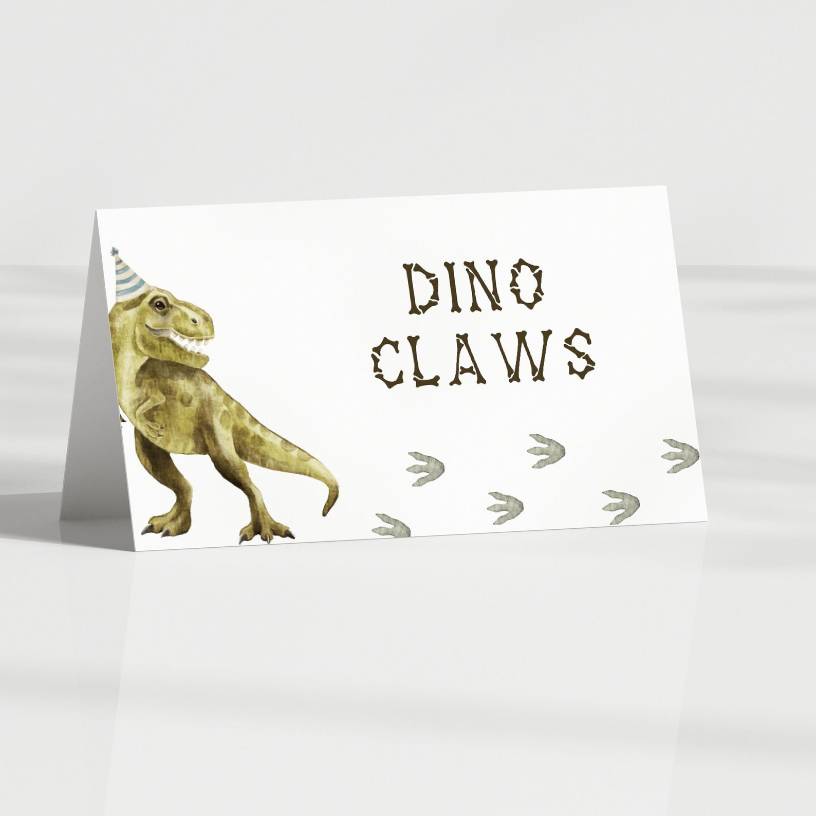 Dinosaur Food Tents Editable Template Dinosaur Food Labels - Etsy