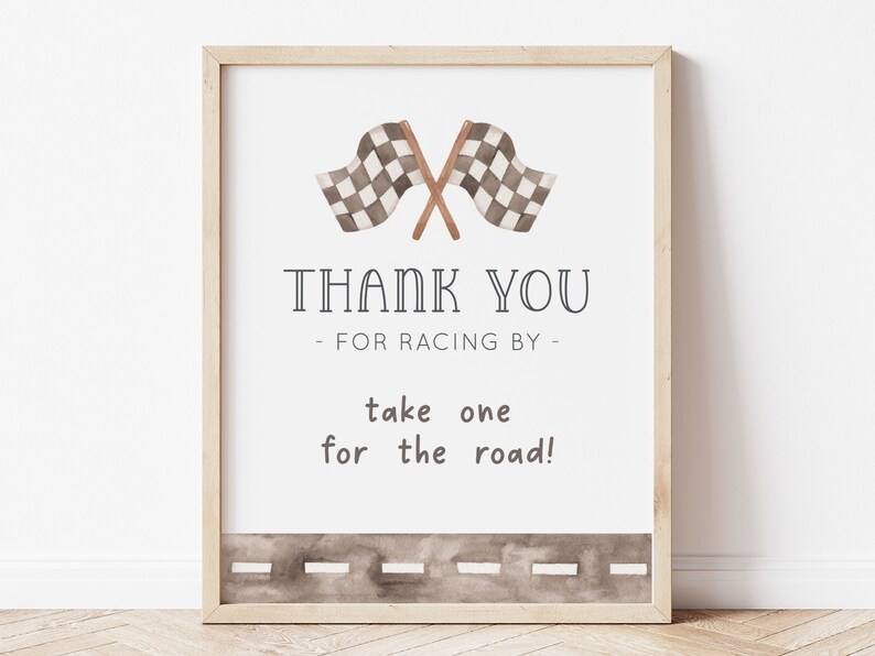 Editable Racing Welcome Sign Race Flags Party Sign Two Fast - Etsy