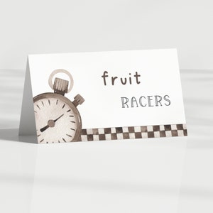 Racing Food Tents, Editable Template, Race Car Party Food Labels, Car ...