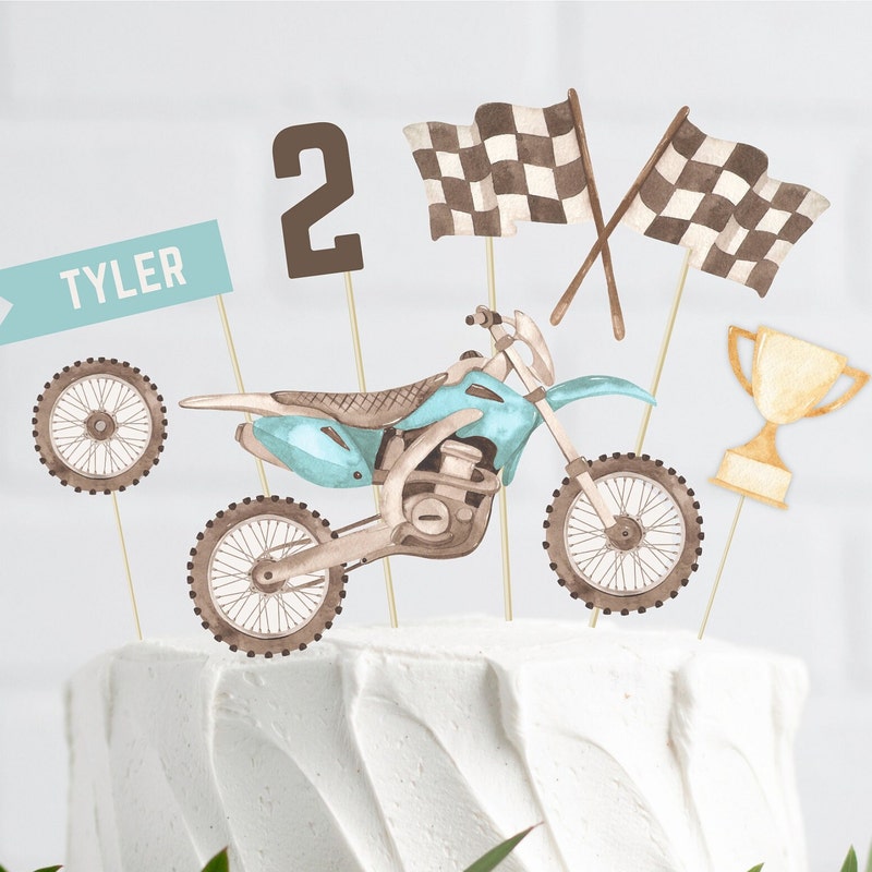 Motocross Cake Topper - Etsy Australia