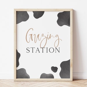 Cow Party Signs Bundle, Editable Template, Holy Cow Birthday Signs ...
