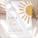 Sunshine Birthday Invitation, Editable Template, Any Age Sun and Clouds ...