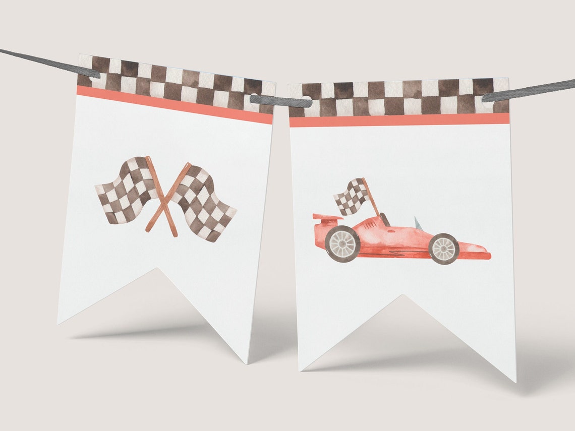 Racing Food Tents Editable Template Race Car Party Food - Etsy