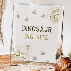 Dinosaur Party Signs Bundle, Editable Dino Birthday Signs Decor, Dino ...