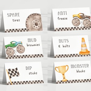 Editable Monster Truck Birthday Bundle, Monster Truck Any Age ...