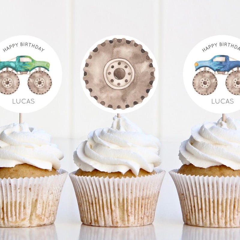 Truck Cupcake Topper - Etsy