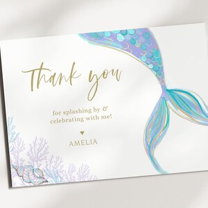 Editable Mermaid Milestone Poster, Purple Blue Mermaid Birthday Decor ...