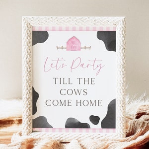 Editable Pink Barn Birthday Party Signs Bundle, Girl Farm Animals B'day ...