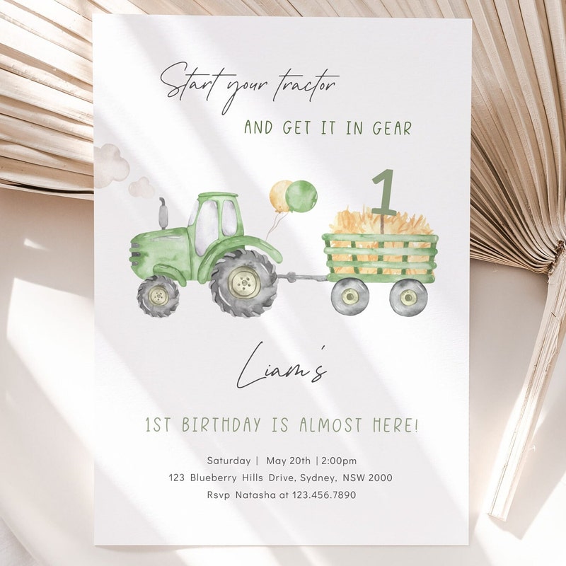 Tractor 1st Birthday - Etsy