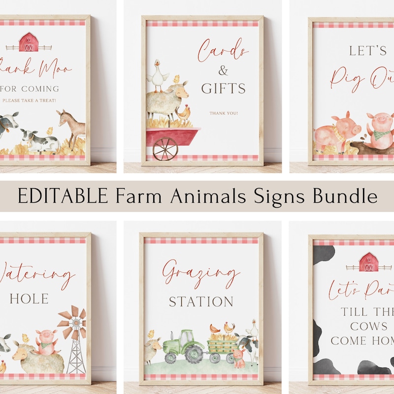 Farm Theme Signs - Etsy