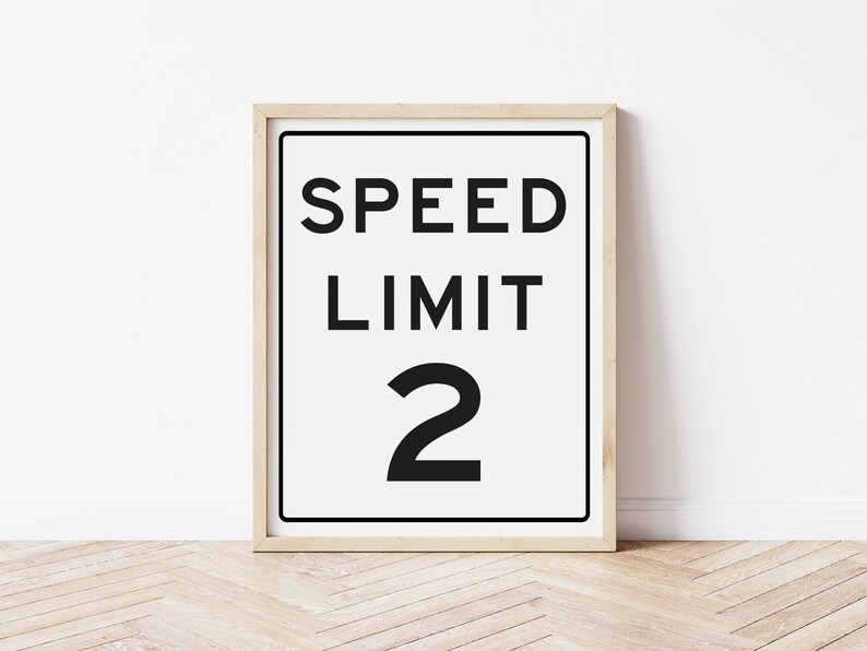 Editable Speed Limit Sign Race Car Birthday Party Sign - Etsy Canada