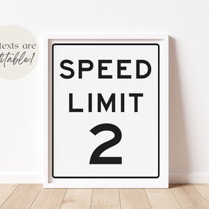 Two Fast Welcome Sign, Editable Template, Car Birthday Decor, Racing ...