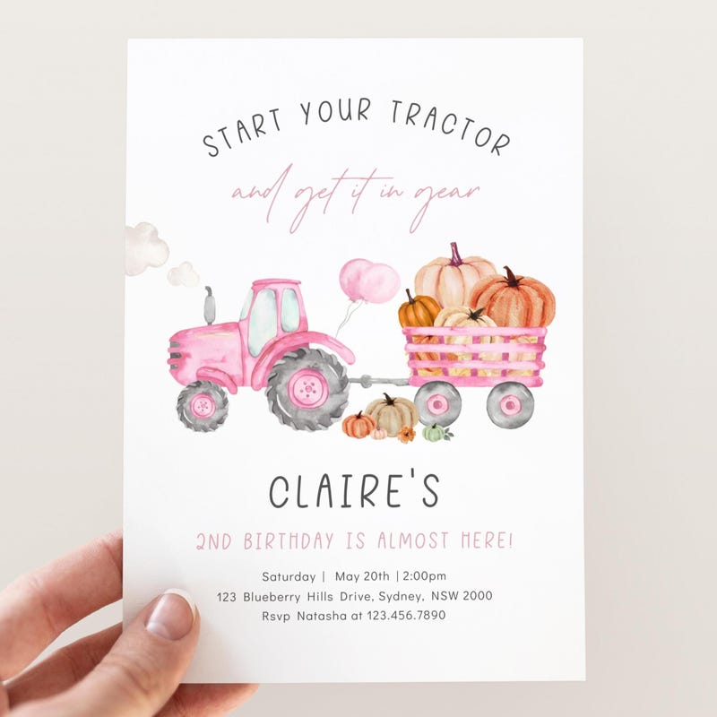 Autumn Tractor - Etsy