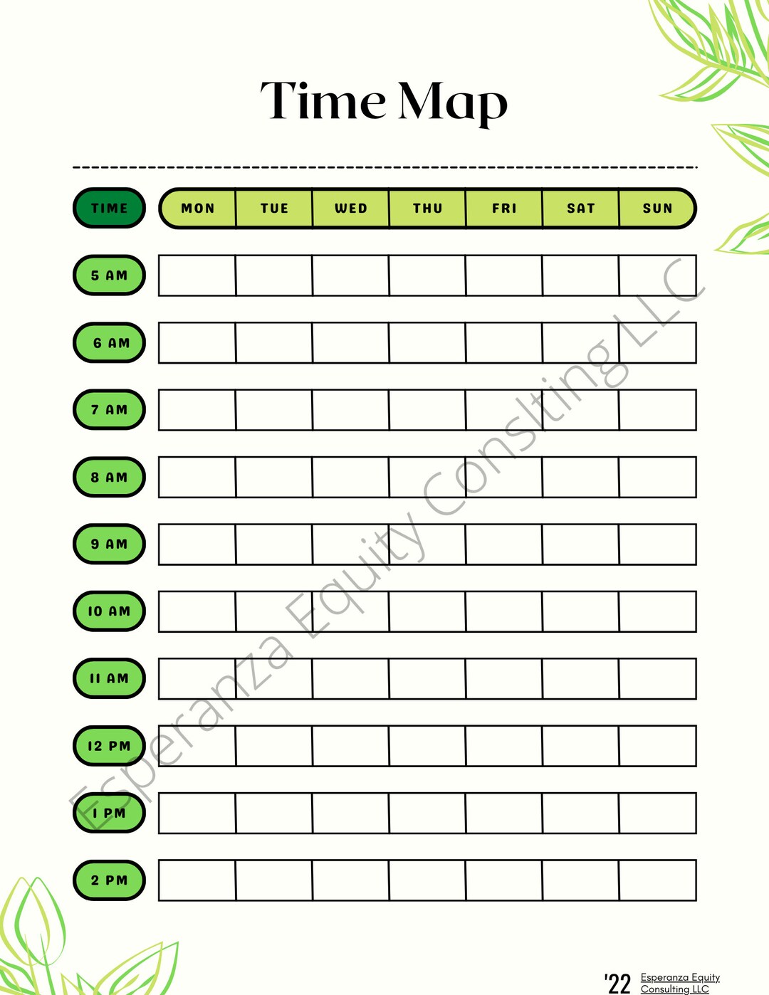 Time Map Template - Etsy