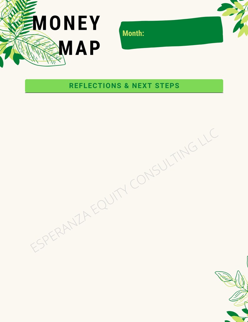 Money Map: Fillable Budget Planner - Etsy