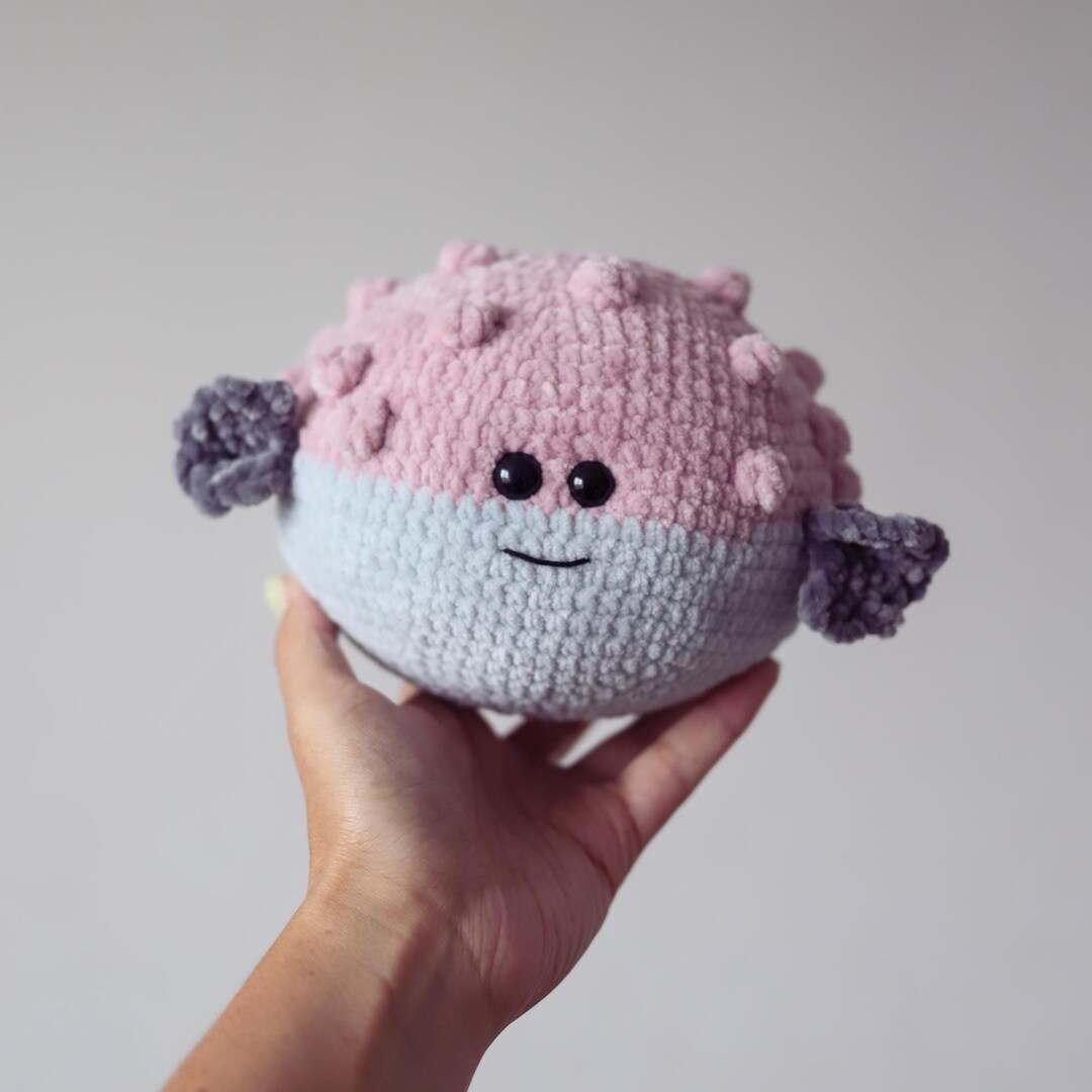 Crochet Puffer Fish Pattern PDF. Amigurumi Plush Fugu Tutorial. Cute ...