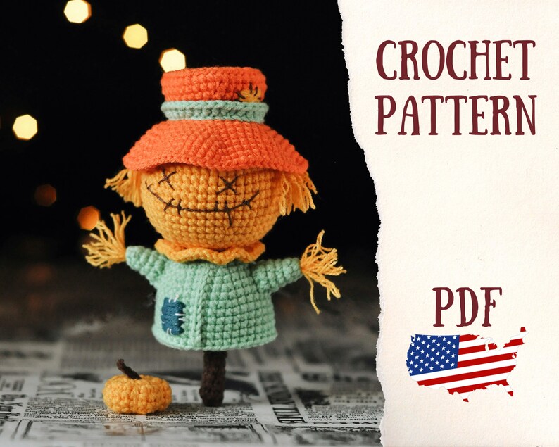 Amigurumi Pattern / Scarecrow Crochet Pattern /halloween - Etsy