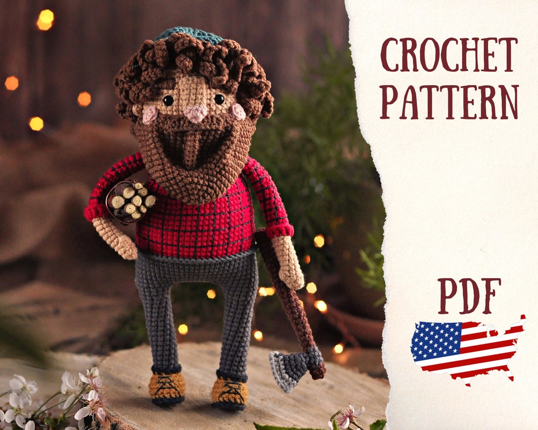 Amigurumi Pattern / Fathers Day Gift / Lumberjack Crochet Pattern ...