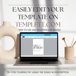 Customizable Beige Table Sign | Instant Download & Customizable - Etsy