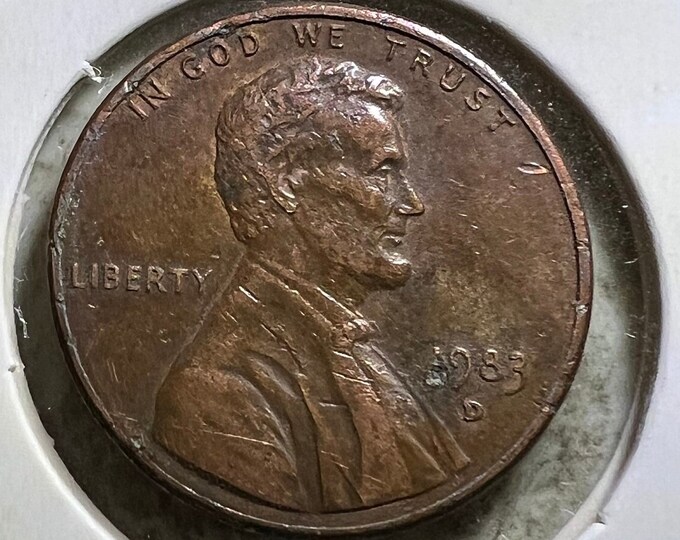 1983 D Penny Mint Error US Coin - Etsy