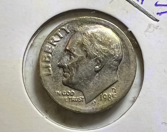 1985 D Dime Error Misprint Letter US Coin - Etsy