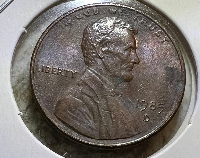 1985 D Penny Mint Error US Coin - Etsy