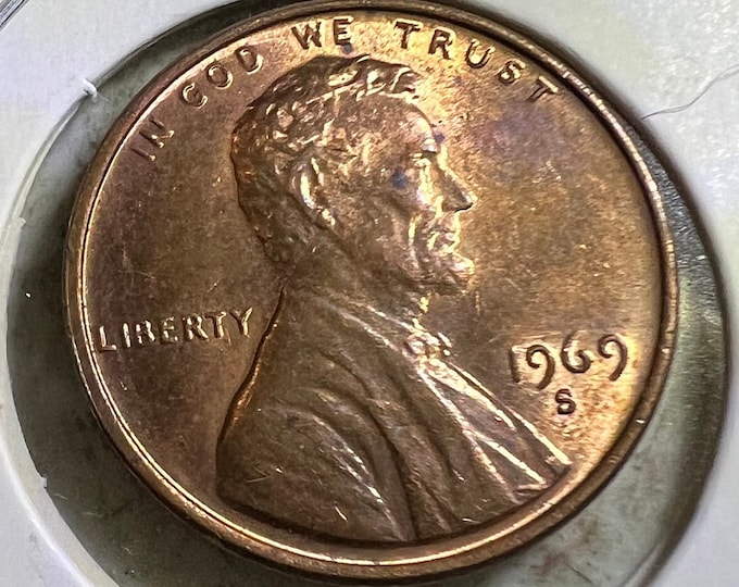 1969 S Penny Error US Coin Floating Roof - Etsy