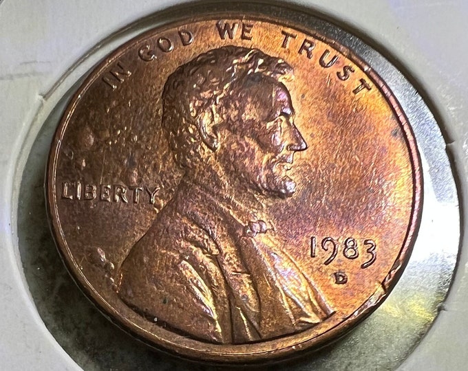 1983 D Penny US Coin Double Die - Etsy
