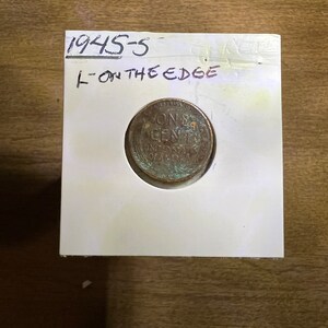 1945 S Penny Error Letter US Coin - Etsy